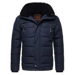 Steppjacke STONE HARBOUR "Witas" Gr. XXL (56), blau (navy) Herren Jacken gesteppte Winterjacke mit abnehmbarer Kapuze