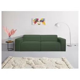 3-Sitzer Inosign "Koa, 228 cm, Modulsofa in Webstoff, Cord" Sofas Gr. B/H/T: 228cm x 88cm x 98cm, Webstoff, grün (khaki) Designsofa in Cord