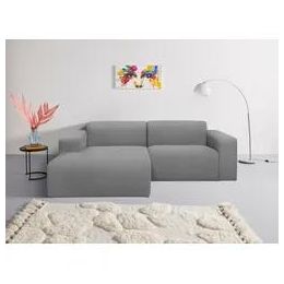 Ecksofa Inosign "Koa,228cm, L-Form, Modulsofa, Webstoff, Cord" Sofas Gr. B/H/T: 228cm x 88cm x 159cm, Webstoff, Recamiere links, grau Designsofa in Cord