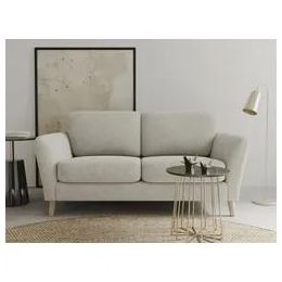 2-Sitzer Home Affaire "MARSEILLE Sofa 170 cm" Sofas Gr. B/H/T: 170cm x 88cm x 90cm, Flachgewebe, grau (light grau) mit Massivholzbeinen aus Eiche, verschiedene Bezüge und Farbvarianten