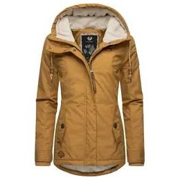 Winterjacke Ragwear "Monade" Gr. S (36), beige (sand) Damen Jacken Winterparka mit Kapuze und m. Fleece gefüttert