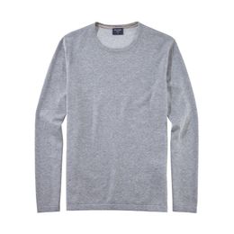 OLYMP Herren Rundhalspullover "OLYMP Strick Casual", grau, Gr. XXL, Obermaterial: 100% Baumwolle, Pullover, Crew Neck