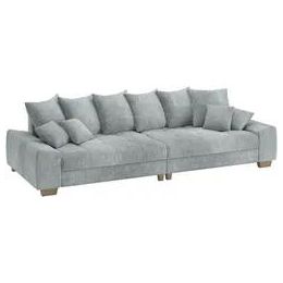 Big-Sofa Inosign "Nikita II" Sofas Gr. B/H/T: 300cm x 88cm x 118cm, Velours, Ausführung / Funktion, grau Wahlweise mit Kaltschaumpolsterung, bis 140 kg belastbar