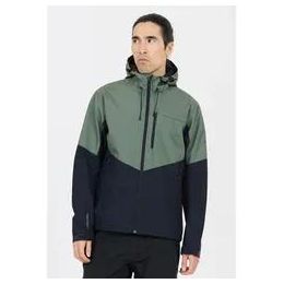 Softshelljacke WHISTLER "RODNEY" Gr. XXL, grün (grün, blau) Herren Jacken mit wind- und wasserdichter Membran