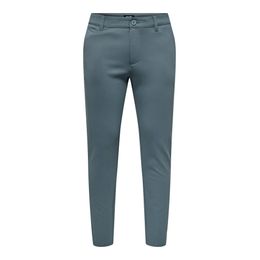 Only & Sons ONLY & SONS Herren Chinohose "ONSMARK SLIM GW 0209 PANT NOOS", grau, Gr. 28, unifarben, Web, Obermaterial: 64% Viskose, 31% Polyester, 5% Elasthan,