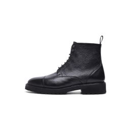 Henry Stevens Herren Schn&uuml;rboots "Winston CDB6", Gr. 40, schwarz, Kalbsleder, Schuhe