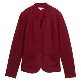 Tom Tailor Damen Blazer mit aufgesetzten Taschen, rot, Meliert, Gr. XXL