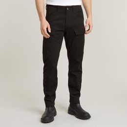 G-Star Raw G-STAR Herren Cargohose "Rovic Cargo regular tapered", schwarz, Gr. 35, Web, Obermaterial: 99% Baumwolle, 1% Elasthan, Hosen