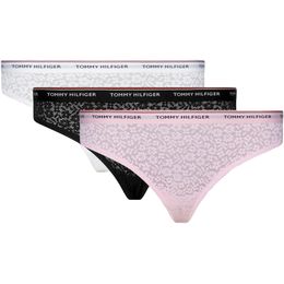 Damen Bikinislip "3 PACK BIKINI LACE (EXT SIZES)", Tommy Hilfiger Underwear, Gr. S, bunt, Spitze, Obermaterial: 86% Polyamid, 14% Elasthan,