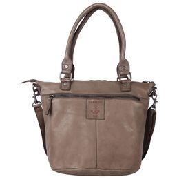 Harbour 2nd Damen Shopper "Bianca", braun, Leder, Taschen, aus Leder mit typischen Marken-Anker-Label und Schmuckanhänger