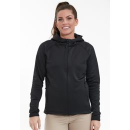 Endurance Damen Sweatjacke "Almaty", schwarz, Gr. 44, unifarben, 100% Polyester, Sweatjacken, mit praktischer Kapuze