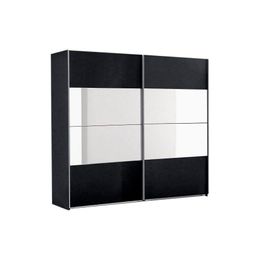 Schwebet&uuml;renschrank wimex, B:135cm H:210cm T:65cm, grau, Schr&auml;nke, "Easy", mit Teilspiegel