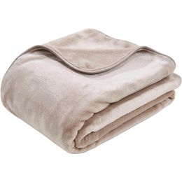 Wohndecke done., B:150cm L:200cm, grau, Polyester, Wohndecken, "POLAR", Weiche, w&auml;rmende Kuscheldecke