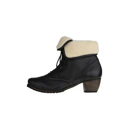 Natural Feet Damen Stiefelette "Ista", Gr. 39, schwarz, Leder, Schuhe, aus echtem Hirschleder