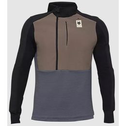 Fox Kapuzenpullover Defend Thermal MJ 2025 - MTB Jerseys langarm - ash