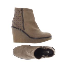 Guess Damen Stiefelette, beige, Gr. 38