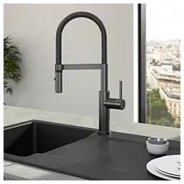 Villeroy & Boch Villeroy und Boch Steel Expert 2.0 Küchenarmatur 92800005 Anthracite, schwenkbarer Strahlregler