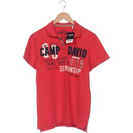 CAMP DAVID Herren Poloshirt, rot, Gr. 48