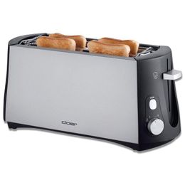 Cloer Toaster 3710 Silber-Schwarz