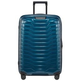 Hartschalen-Trolley Samsonite "PROXIS 69" Gr. B/H/T: 48cm x 69cm x 29cm 75 l, blau (petrol blau) Koffer Trolley Reisegepäck Hartschalenkoffer Reisekoffer TSA-Zahlenschloss