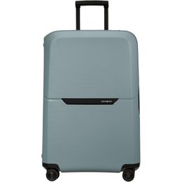 Hartschalen-Trolley Samsonite "MAGNUM, 75 cm" Gr. B/H/T: 51cm x 75cm x 32cm 104 l, blau (ice blau) Koffer Reisekoffer Trolley Aufgabegepäck TSA-Zahlenschloss Volumenerweiterung