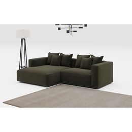 Ecksofa Inosign "Cowboy, L-Form", grün (hunter), B:284cm H:72cm, 100% POLYESTER (PES), Sofas