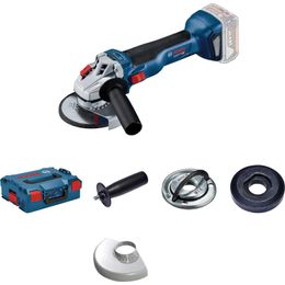 Bosch Professional Akku-Winkelschleifer "GWS 18V-10 Professional" Schleifmaschinen verbesserte Leistungsfähigkeit, ohne Akku und Ladegerät blau