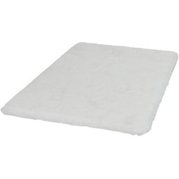 Schöner Wohnen Kollektion Badematte SCHÖNER WOHNEN-KOLLEKTION "Bali" Badematten Gr. rechteckig (67cm x 110cm), Polyester, weiß Fell Haptik, kuschelig, Badezimmerteppich, waschbar