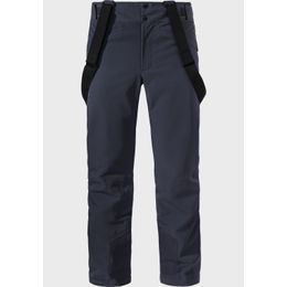 Schöffel Latzhose SCHÖFFEL "Ski Pants Style Mountet MNS" Gr. 50, Normalgrößen, blau (8820, blau), Herren, Oberstoff : Aussenseite: 85% Nylon 15% Elasthan (Membran: Polyurethan) Futter : 84% Nylon 16% Elasthan Wattierung : 100% Polyester, Hosen