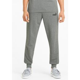 Trainingshose Puma "ESS LOGO PANTS TR CL" Gr. XL, N-Gr, grau (medium gray heather), Herren, Sweatware, Obermaterial: 68% Baumwolle, 32% Polyester, unifarben, Hosen