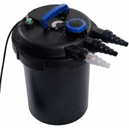 Costway - Druckteichfilter Druckfilter Teichfilter Wasserfilter 10000 l/h Teich uvc / 11W / 51x38x38cm