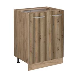 Küchenunterschrank R-Line, Artisan-Eiche, 60 cm ohne Arbeitsplatte VICCO