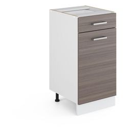 Unterschrank R-Line, Grau, 40 cm mit Schublade, ohne Arbeitsplatte VICCO