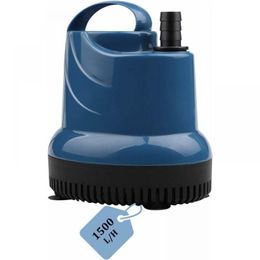 Mini-Wasserpumpe, Tauchpumpe, 1500 l/h, 20 w, 230 v, Keller-Vakuumpumpe, Förderhöhe 1,6 m, Kabel 1,8 m, geeignet für Gärten, Aquarien, Teiche, Brunnen