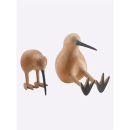 HEINE HOME Deko-Figur, Natur, Gr. H/B/T ca. 14,5/8,5/15+20,5/11,5/21,5 cm, Figuren & Skulpturen, Material: Albasia