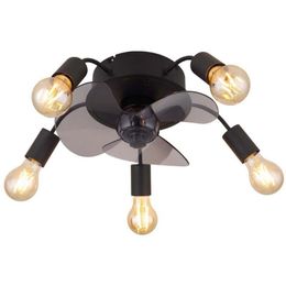 Globo Deckenventilator Deckenlampe Wohnzimmerlampe Vor Rücklauf Fernbedienung d 42 cm