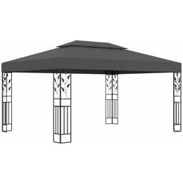 Pavillon mit Doppeldach 3x4 m Anthrazit vidaXL