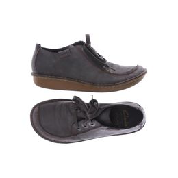 Clarks Damen Halbschuh, grau, Gr. 6