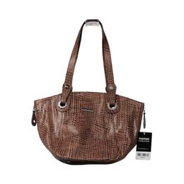 Lamarthe Damen Handtasche, braun, Gr.