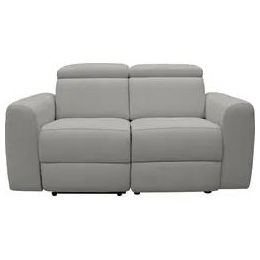 2-Sitzer Home Affaire "Sentrano" Sofas Gr. B/H/T: 152cm x 82cm x 98cm, Struktur fein, manuelle Relaxfunktion-ohne USB-Anschluss, grau (hellgrau) 152 cm, man. o. elektr. Relaxfunktion und USBKopfverstellung