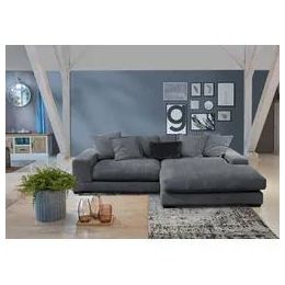 Ecksofa GUTMANN FACTORY Sofas Gr. B/H/T: 280cm x 57cm x 190cm, Cord, grau