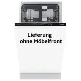 Gorenje vollintegrierbarer Geschirrspüler "GV 583C10", C (A-G), silber (silberfarben), B:44,8cm H:81,5cm T:55cm, Geschirrspüler, TotalDry autom. Türöffnung