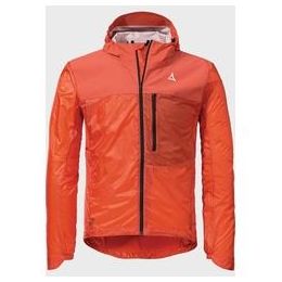 Schöffel Outdoorjacke SCHÖFFEL "Hybrid Jkt Flow Trail M" Gr. 48, orange (5480, orange) Herren Jacken