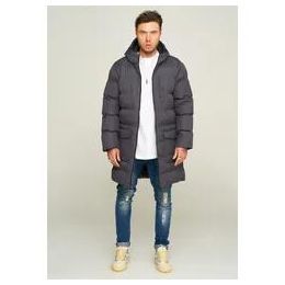 Steppjacke behype "PUFFER PARKA" Gr. XL, grau Herren Jacken Steppjacke mit Kapuze