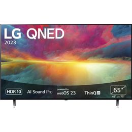 E (A bis G) LG QNED-Fernseher Fernseher QNED,α5 Gen6 4K AI-Prozessor,HDR10,HDMI 2.0,Single Triple Tuner Gr. 65, schwarz