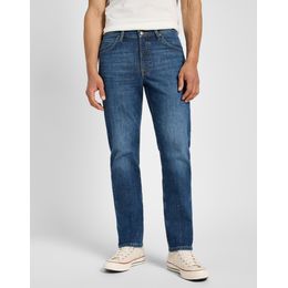 Straight-Jeans Lee "Brooklyn" Gr. 36, Länge 30, blau (creekside), Herren, Denim/Jeans, Obermaterial: 99% Baumwolle, 1% Elasthan, Jeans