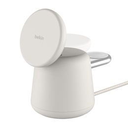 Belkin Wireless Charger "BOOST CHARGE PRO 2in1 Ladedock mit MagSafe 15W" Ladegeräte beige