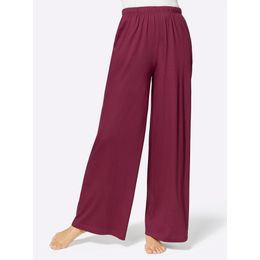 Jogginghose feel good Gr. 24/25, Kurzgrößen, bunt (marine, bordeaux), Damen, 50% Baumwolle, 50% Viskose, unifarben, Hosen