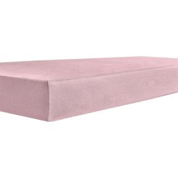 Spannbettlaken kneer "Exclusive-Stretch" Laken Gr. B/L: 140-160cm x 200-220cm, Jersey-Elasthan, 140-160x200-220cm 40cm, rosa (rose) optimaler Sitz