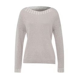 Heine Pullover Damen Gr&ouml;&szlig;e XL grau / wei&szlig;